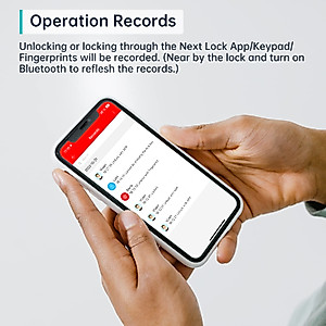 Smart Door Lock, hornbill 8-in-1 Keyless Entry Door Lock Biometric Fingerprint Smart Deadbolt, Electronic Digital Bluetooth Keypad Code Door Lock, Smart Locks for Front Door, IC Fob & App Control
