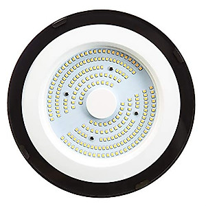 AmazonCommercial LED ECO UFO High Bay, 150 Watt, 30000 Hours, Dimmable 0-10V, 15000 Lumens, ETL Certified, Daylight, 1-Pack