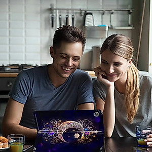 All-New HD 8 Plus Tablet Case, Kindle Fire HD 8 Case 10th Generation 2020 Folding Stand PU Leather Slim Smart Cover with Auto Wake/Sleep for Amazon Fire Tablet 2020, Moon Star Galaxy Floral