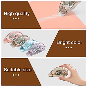 Double Sided Tape Roller - 8 Pack Adhesive Scrapbook Glue Tape Runner Roller for Scrapbooking,Wrapping, School Kids Paper Handicraft,Crafts Gift Wrap and Arts Projects (8mm x 210ft)