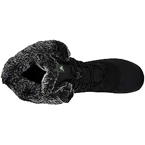 Kamik Women's Momentum 2 Snow Boot, Black/Black/Black, 8 W US