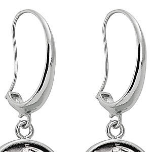 American Coin Treasures Coin Earrings Mercury Dime | Silvertone Hook Style | Genuine Coin | Women's Fashion Jewelry