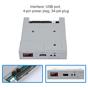 External USB 3.5" 1.44MB Flash Drive Floppy Disk Drive USB Emulator 5V Plug&Play Simulator Industrial Control Equipment