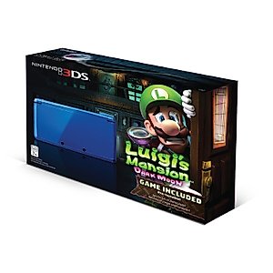 Cobalt Blue Nintendo 3DS System With Luigi's Mansion: Dark Moon Bundle