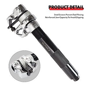 BILITOOLS 2-Piece Coil Spring Compressor Tool Heavy Duty Macpherson Strut Spring Compressor Set with Safety Jaws and Holder, Max Load.2645LB