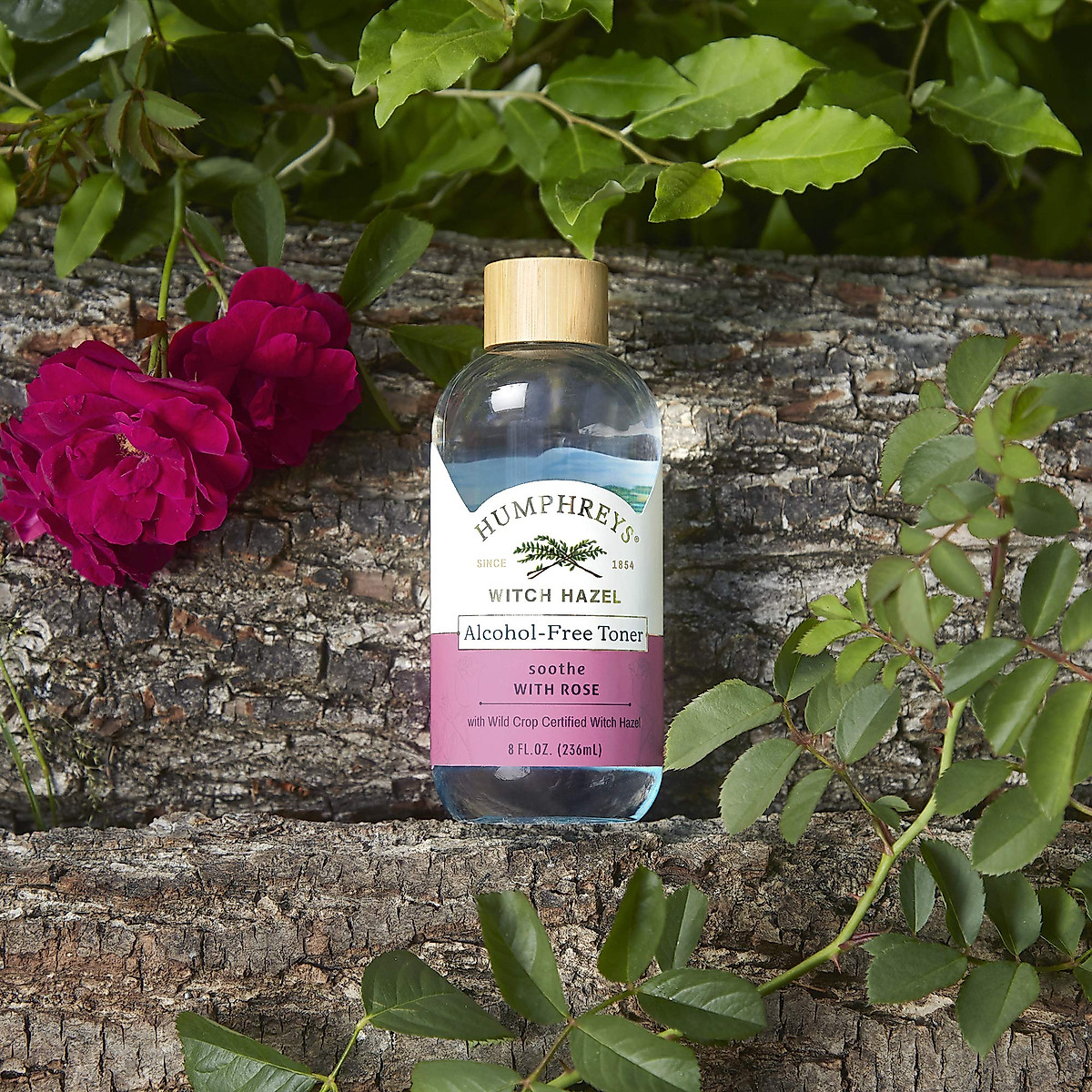 Humphreys Soothe Witch Hazel with Rose Alcohol-Free Toner, Clear, 8 Oz (Pack of 1)
