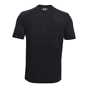 Under Armour Men's New Freedom Logo T-Shirt, Black (001)/White, Large