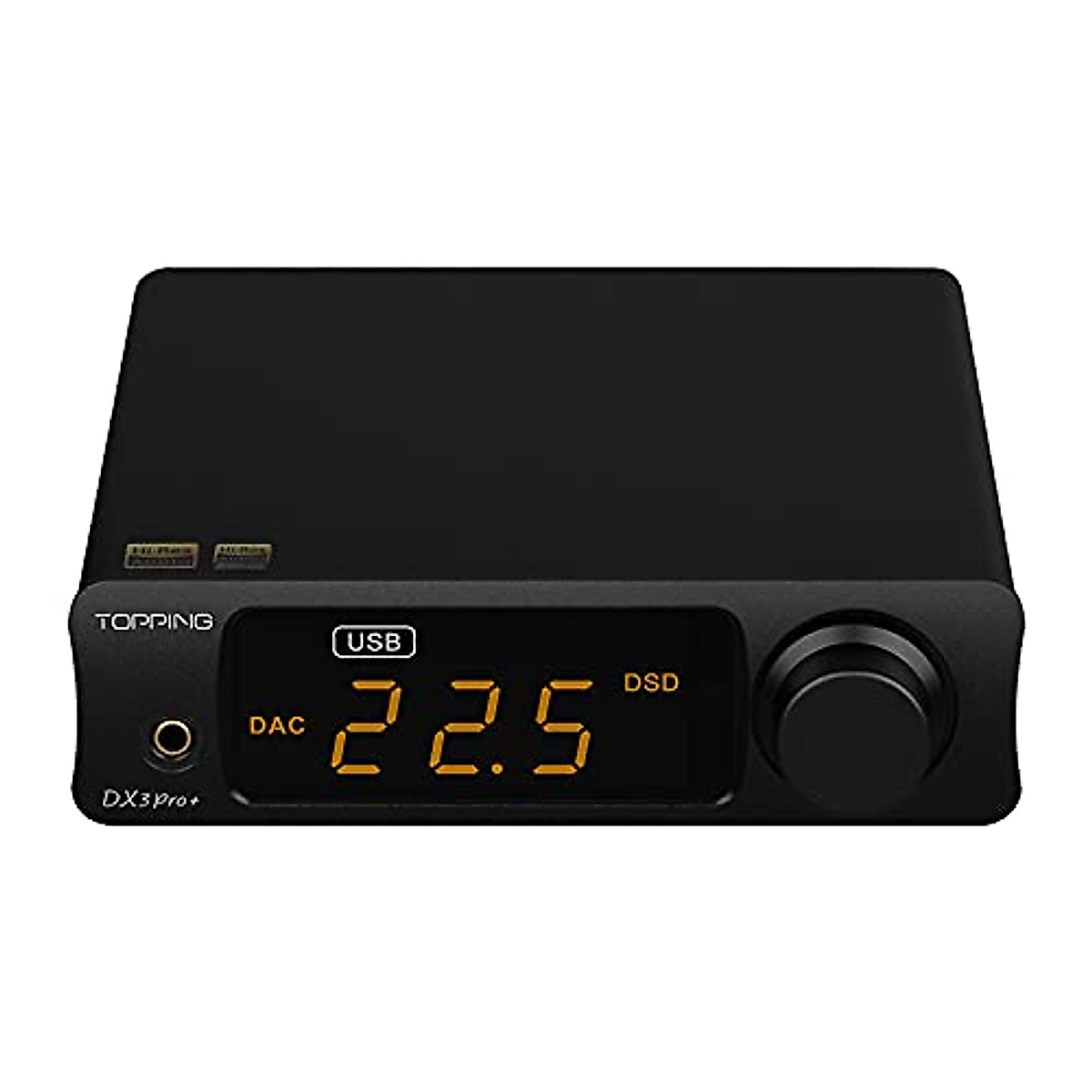 Topping DX3 Pro+ ES9038Q2M Bluetooth 5.0 LDAC Audio Decoder DSD512 DAC AMP NFCA Headphone Amplifier Pre Amplifier (Black)
