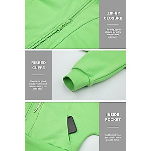 Orolay Women's Zip-Up Cropped Hoodie Casual Long Sleeve Sweatshirt Workout Hooded Jacket Basic Pullover Top Grey Full-zip X-Small