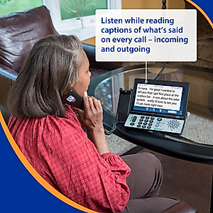 Hamilton CapTel 2400i Captioned Telephone Large Touch-Screen Captioned Telephone with 40dB Amplification