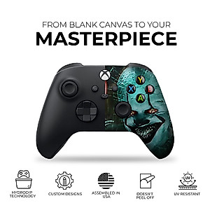 DreamController Halloweenn It Pennywise Custom X-box Controller Wireless compatible with X-box One/X-box Series X/S Proudly Customized in USA with Permanent HYDRO-DIP Printing (NOT JUST A SKIN)