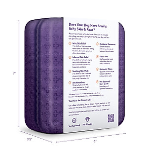 MySimplePetLab Skin & Itch Care Dog Kit | Ketoconazole and Chlorhexidine Anti-Itch Dog Spray | Hot Spot Treatment Itch Relief for Dogs | Hydrocortisone Spray Hypoallergenic Shampoo for Itchy Skin