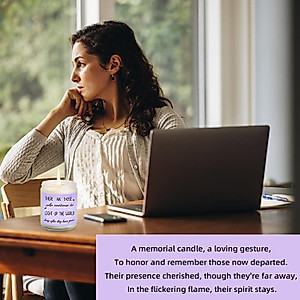 Memorial Scented Candles Gifts Baskets for Loss of Loved One, Sympathy Bereavement Thoughtful Grief Gift Ideas for Women, 7oz Lavender Candle, Healing Bracelets, Condolences Card, Sorry for Your Loss