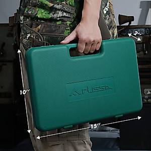 FLISSA Universal Gun Cleaning Kit, Metal Brushes Gun Cleaning Tool Set for Pistols Hunting Handgun Shot Guns Rifle with Travel Size Portable Case