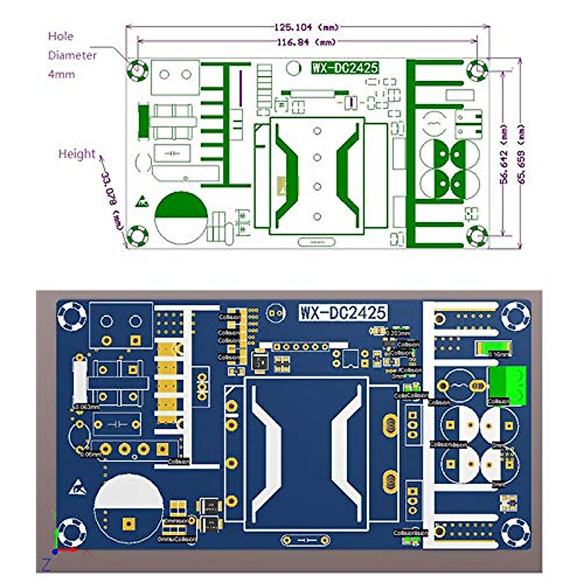 NOYITO AC to DC Isolated Power Supply Module AC 120V 110V - 245V to DC 24V 9A 220W Peak 24V 12A 288W Max Power Module with Overvoltage Overload Short-Circuit Protection (24V 9A, Peak 12A)