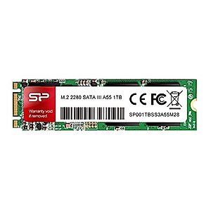 Silicon Power 1TB A55 M.2 SSD SATA III Internal Solid State Drive 2280 SU001TBSS3A55M28AB
