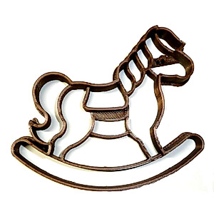 YNGLLC Horse-Shaped Cookie Cutter, Baby Shower Theme, Brown, Made in USA, 1 Piece