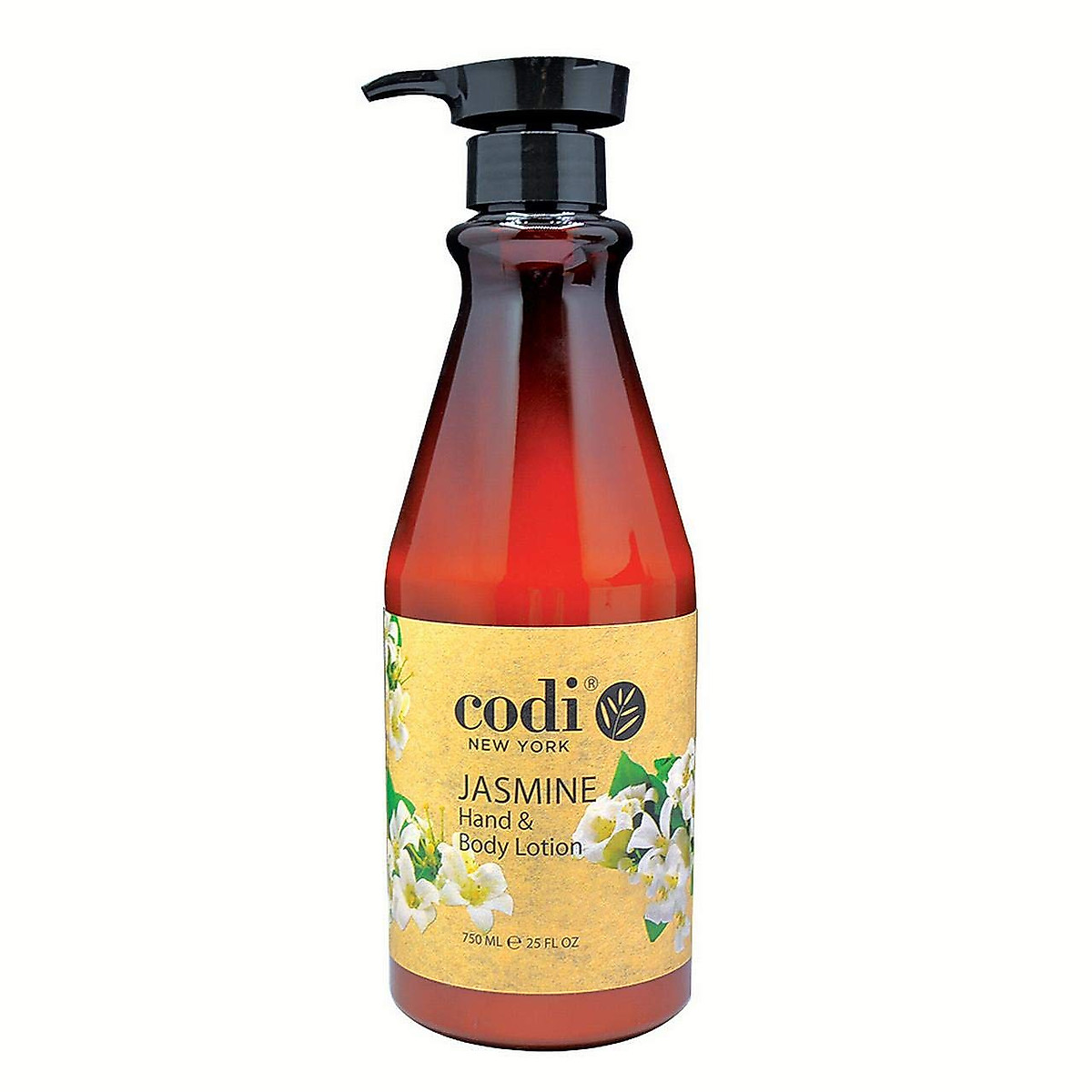 CODi Jasmine Lotion - Body and Hand Lotion with Pump for Women and Men - Jasmine Body Lotion with Wonderful Jasmine Scent - Less Greasy, Quick Absorbent - 1 750ml Bottle and 2 100ml Tubes