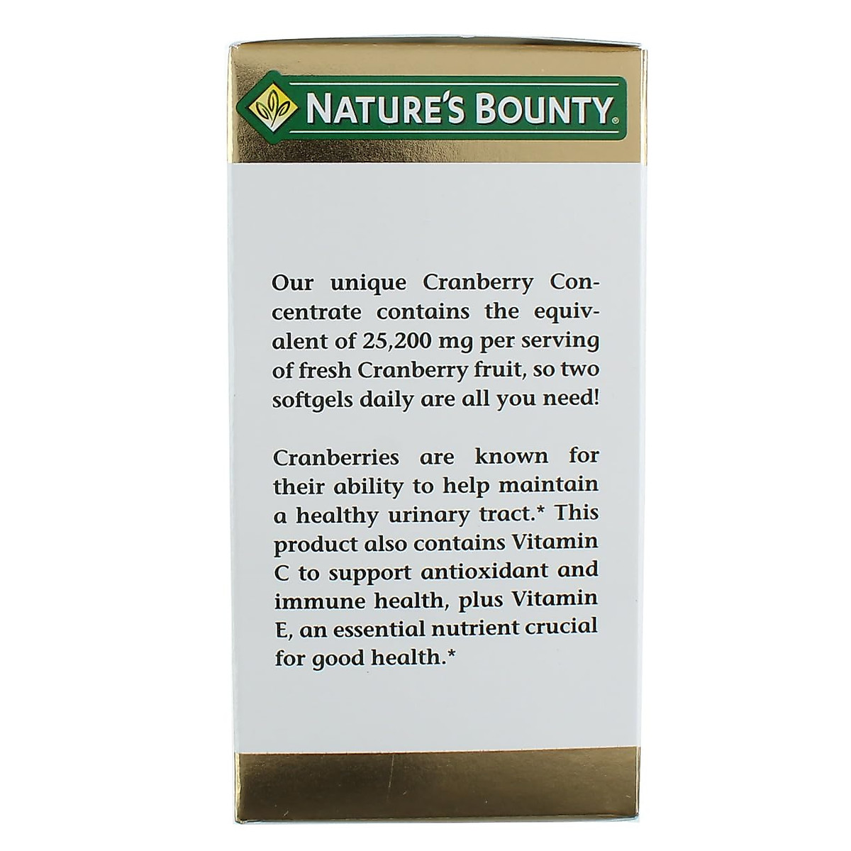 Nature's Bounty Cranberry Dietary Supplement 60 Soft Gels (Pack of 3)