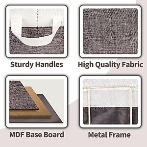 GRANNY SAYS Bundle of 4-Pack Storage Baskets with Metal Frame & 4-Pack Extra Large Storage Bins