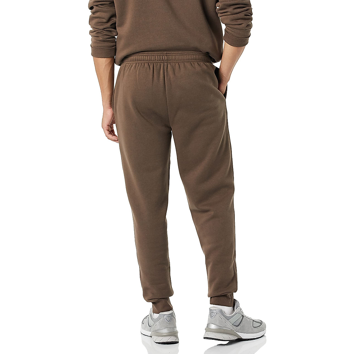 Amazon Essentials Men's Fleece Jogger Pant, Medium Brown, Small