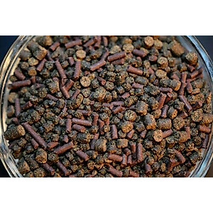 AQUATICBLENDEDFOODS Gourmet Axolotl Soft Food Pellet Mix 3.2mm & 4.0mm & Mini BLOODWORM Sticks (2oz) - ABF7