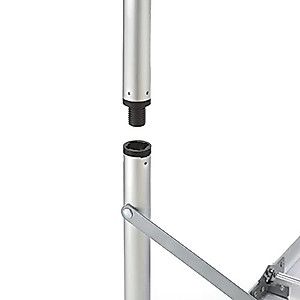 ARROWHEAD OUTDOOR 4’ ft Heavy-Duty Portable Aluminum Frame Folding Table w/Leveling Feet, Solid Tabletop Surface, 2 Adjustable Heights, Carrying Case Included, Lightweight, USA-Based Support