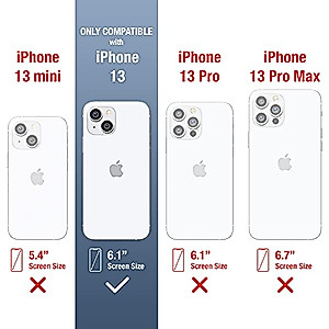 FlexGear Case for iPhone 13 and 2X Glass Screen Protectors [Full Protection] - Crystal Clear