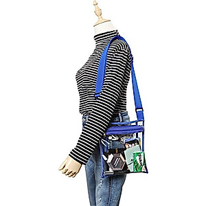 HULISEN Clear Crossbody Purse Bag, Stadium Approved, with Extra Inside Pocket