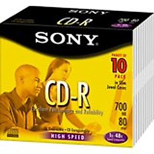 SON10CDQ80R - Sony CD-R Discs