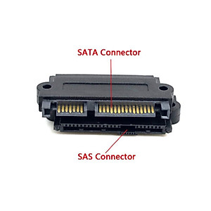 Wixine 2Pcs Main Board Small Port SAS Hard Disk Adapter SFF-8482 to SATA 22 Pin Adapter Card