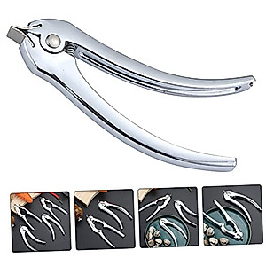 BESTonZON 3pcs Clam Opener Cover Clip Crab Tools Home Tools Specialty Tools Shellfish Clam Rake with Basket Seafood Opening Cutter Sturdy Clam Opening Tool Daily Use Clam Opener Clam Clip