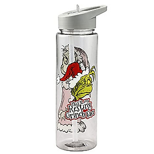 Dr. Seuss The Grinch Holiday 24 oz Single Wall UV Water Bottle
