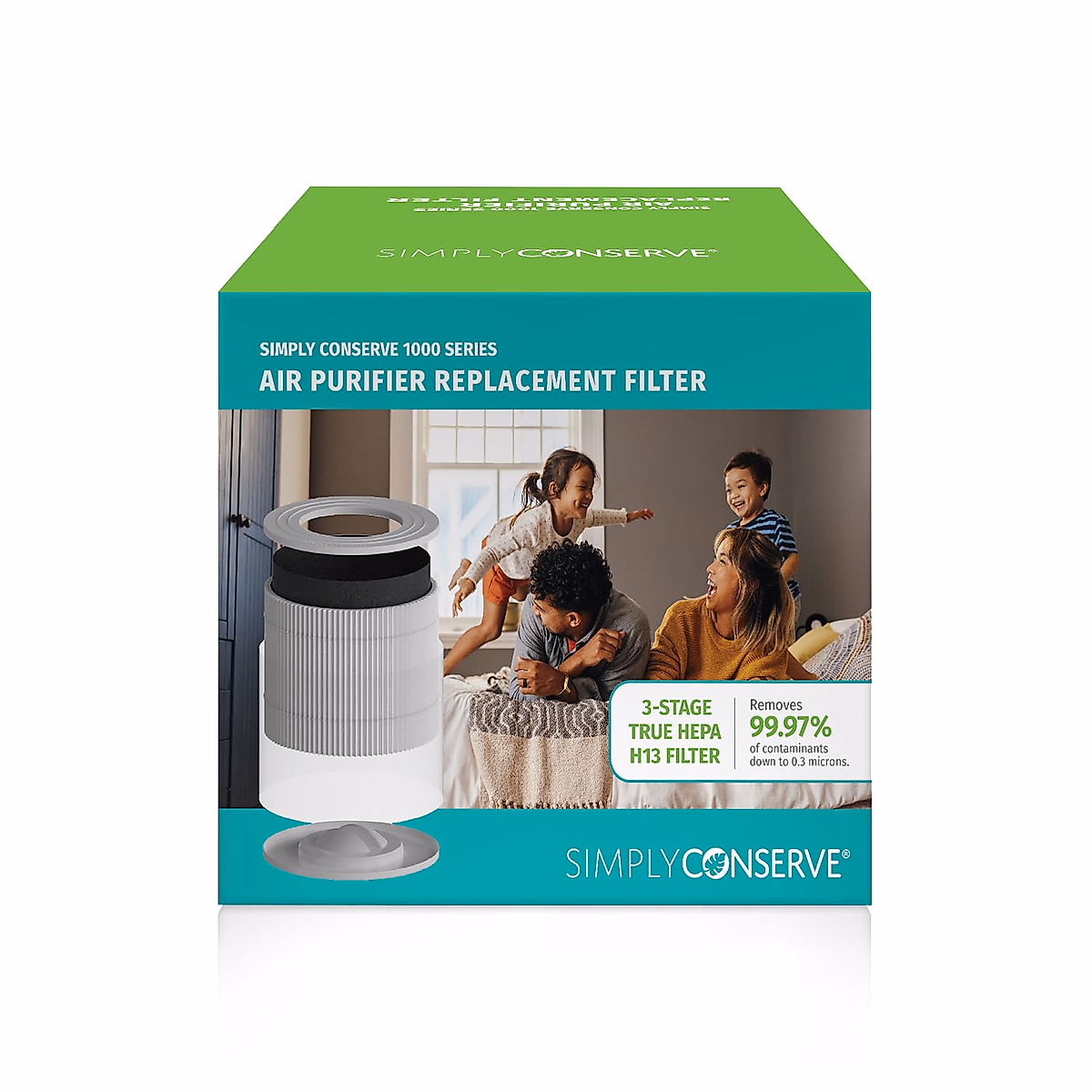Simply Conserve 1000 Series Tabletop Air Purifier 3-Stage Replacement Filter