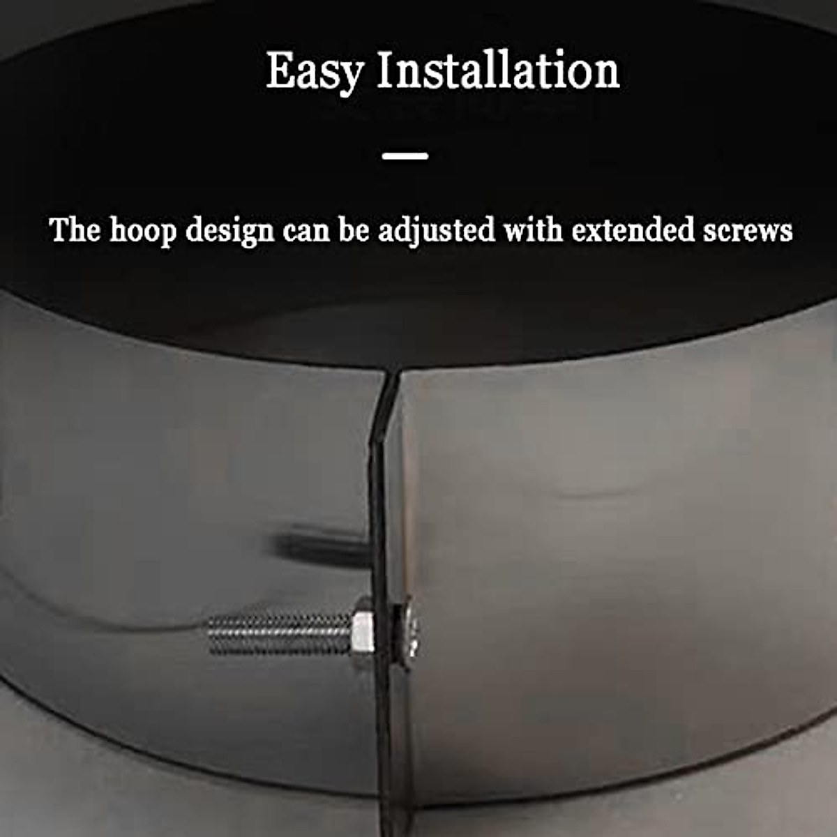 ASDQWER Chimney Rain Cap, Top Round Exhaust Cap,Stainless Steel Chimney Cowl,D(8-30Cm) Roof Cowl,Hood Top All Purpose Chimney Cowl,for Ducting Ventilation Cap,Easy Installation,d22cm/8.66in