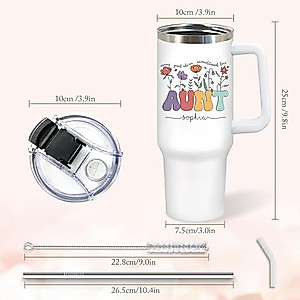 Noni Personalized Auntie Tumbler 40oz, Promoted To Aunt Gift Idea, Best Aunt Ever Present, Mother Day Gift For Auntie, Ideal For Birthday, Mothers Day, Christmas, Gifts Ready