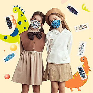 SOOQOO KF94 Mask,60 Pack Disposable Printed Face Mask,Individually Wrapped (Kid)