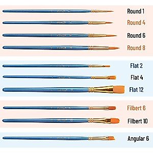 Mr. Pen- Paint Brushes, 10pc, Paint Brushes for Acrylic Painting, Art Brushes, Drawing and Art Supplies, Paint Brush, Acrylic Paint Brushes, Paint Brushes for Kids, Paint Brush set, Watercolor Brushes