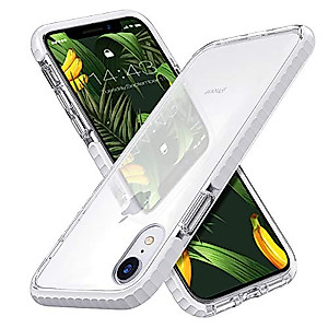 MATEPROX Phone XR Case Clear Thin Slim Anti-Yellow Anti-Slippery Anti-Scratches Cover Shockproof Bumper Case for Phone XR 6.1''(White)