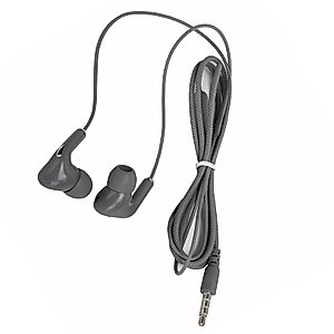 TQKLSM Wired Earbud Headphone 3.5mm Sports Earphone Universal HiFi Music Bass Earbud Headphone with Mic(Grijs)