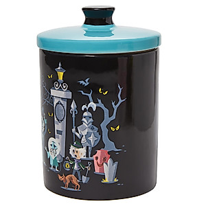 Enesco Disney Ceramics The Haunted Mansion Canister Cookie Jar, 7.5 Inch, Multicolor