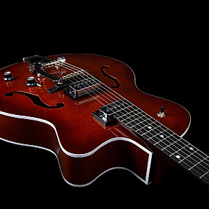 Godin 6 String Electric Guitars, Right Hand, Havana Burst, Hollow-Body (050970)