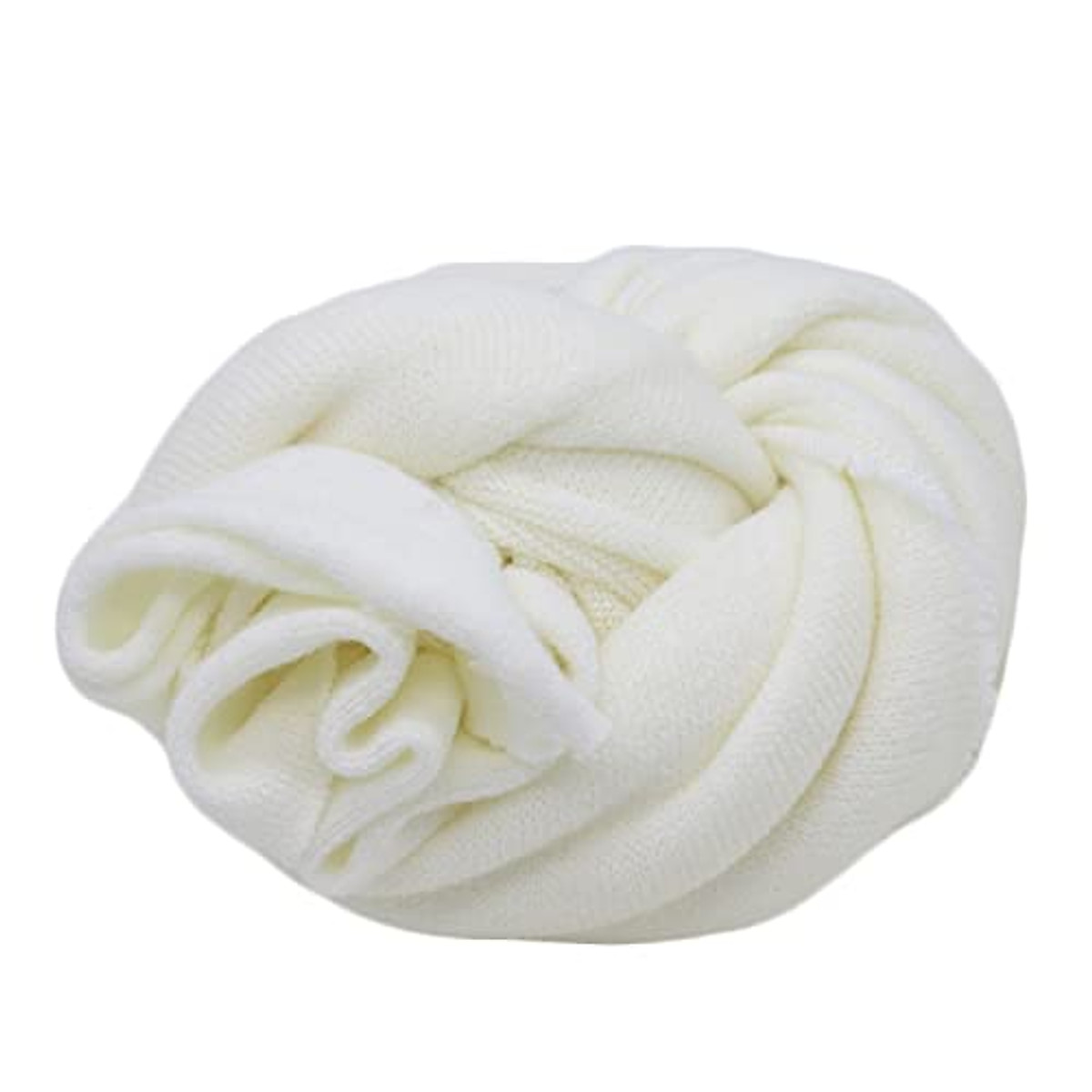 Zeroest Newborn Photography Wrap Newborn Photoshoot Props Boys Girls Newborn Posing Backgroud Stretch Knit Blanket for Baby Photo Prop (White, Small)