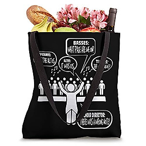 Choir Director Practice Orchestra Funny Christmas Gift Tote Bag