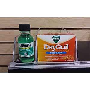 Adhesive Universal Shelf Lip for Adjustable Shelf Dividers, 48" L x .75" H, 10 Pack