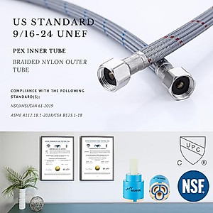 SevenGelok Black Bathroom Faucet Bathroom Sink Faucet One Hole Faucet 【All SUS304 Stainless Steel 】 Single Handle 1 Hole Vanity Faucets for Bathroom Sink NO-Lead Matte Black Bathroom Faucet, SF3-BK