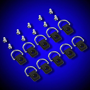 Kayak D Ring,10pcs Screw Kit Canoe Boat Fishing Rigging Sailing Camping Hardware Accessories Safety Deck Loop Mounting Tie Down Kit