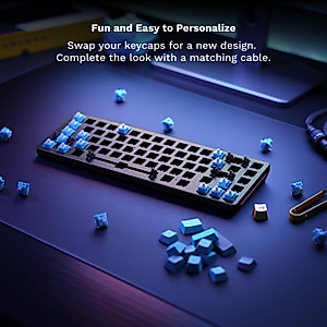 Glorious Gaming GMMK 2 - TKL Mechanical Keyboard - Custom 65% Keyboard - Compact -Hotswap w/Cherry Mx Style Switches - Incl. Double Shot Keycaps & Linear Switches - PC Gaming Setup Accessories