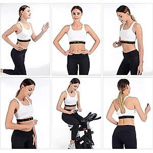 Rich Green Valley Sweat Proof Chest Strap, Heart Rate Monitor Replacement Band fits for Polar H7 H9 H10 Wahoo Tickr Garmin HRM Coospo Chest Strap