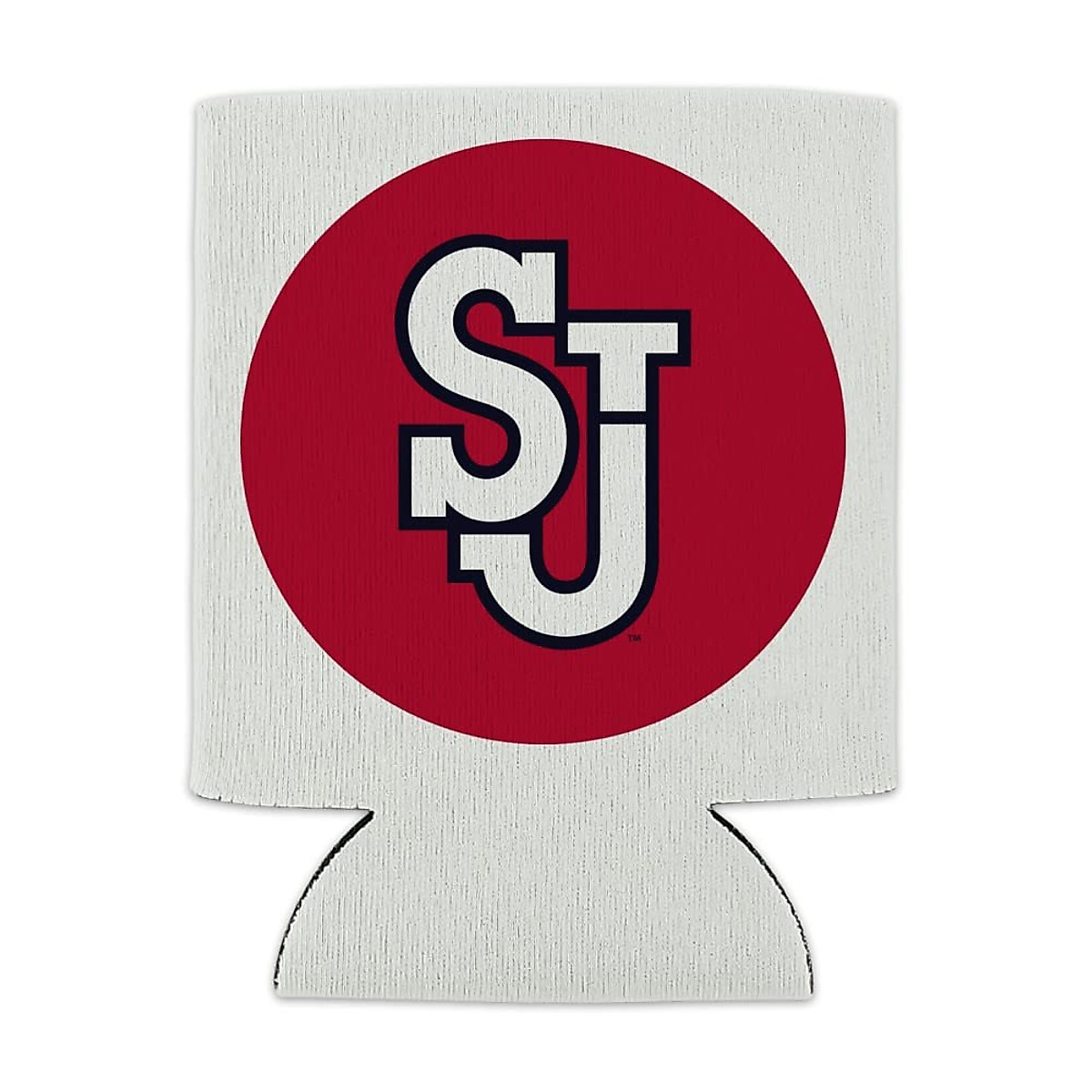 St. John's University Primary Logo Can Cooler - Drink Sleeve Hugger Collapsible Insulator - Beverage Insulated Holder